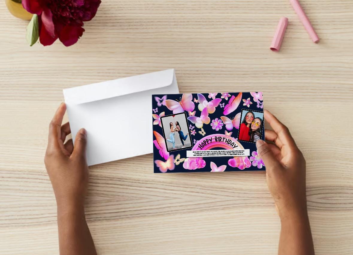 Printable Birthday Card Digital Birthday Card Birthday Ecard Editable ...