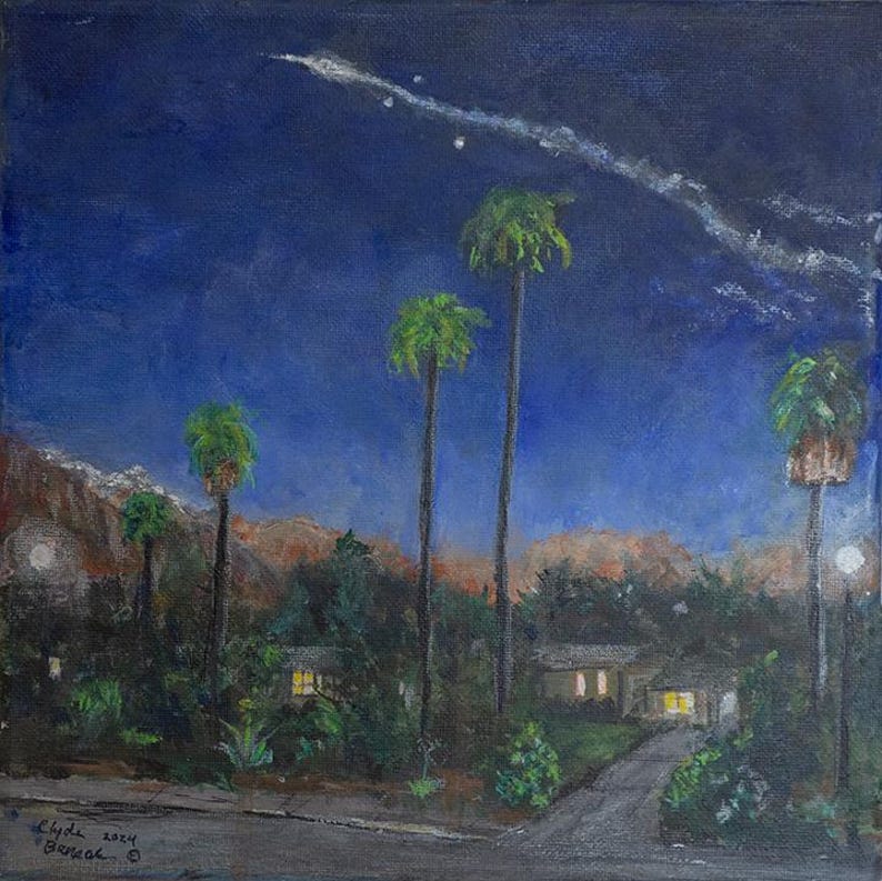 Original Spacex Launch Orbs Artwork Painting, Hand-painted, One of a ...