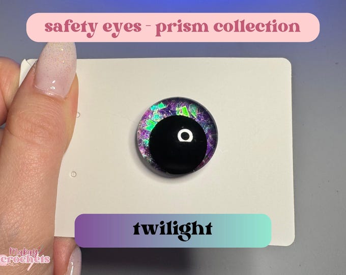 20-35mm Hand Painted Kawaii Safety Eyes - TWILIGHT - the Prism ...