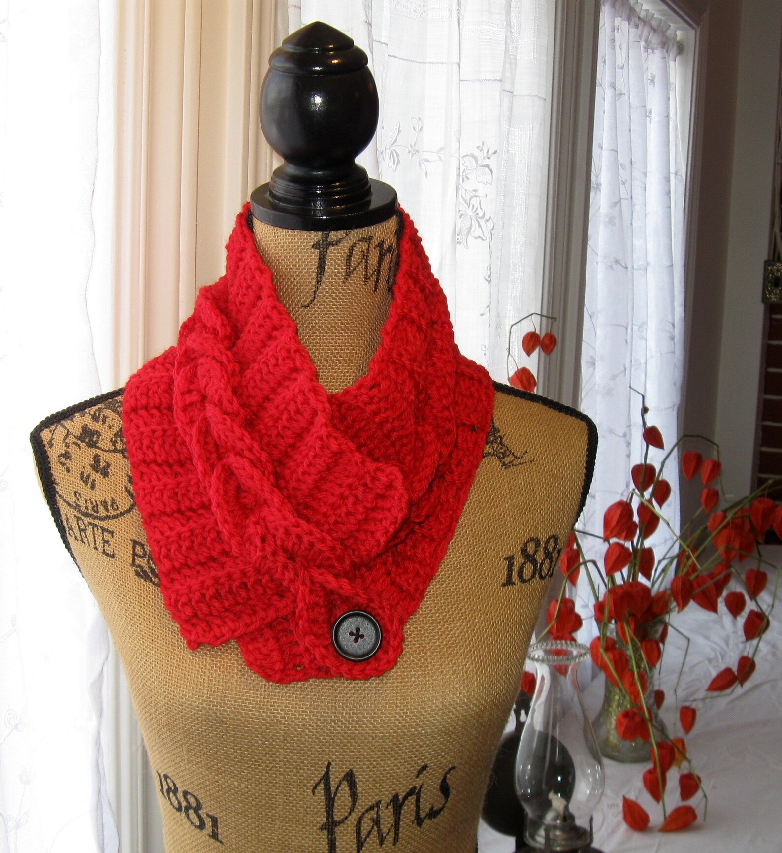 One Braid Crochet Pattern, Braided Cowl Crochet Pattern, Instant ...