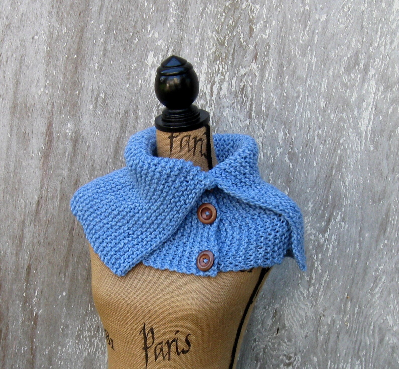 Button Knit Scarf Pattern Cowl Scarf Pattern Instant - Etsy