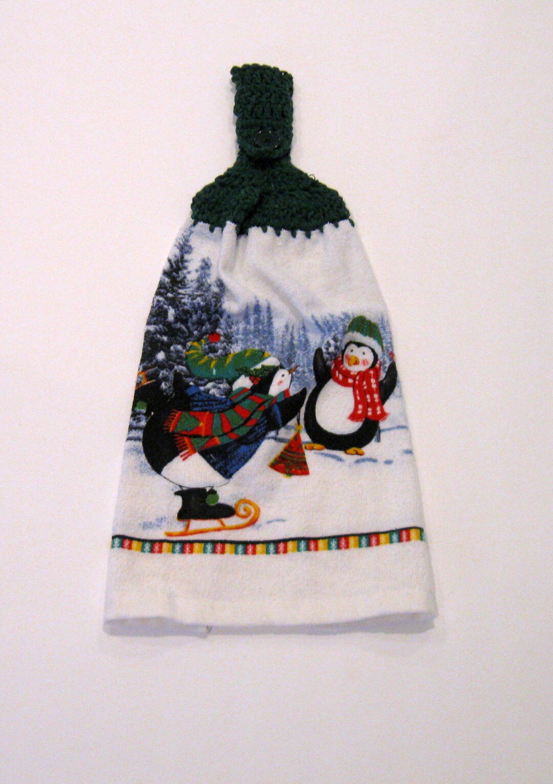 Penguins , Hanging Towel, Kitchen Supplies, Winter Scene, Christmas ...