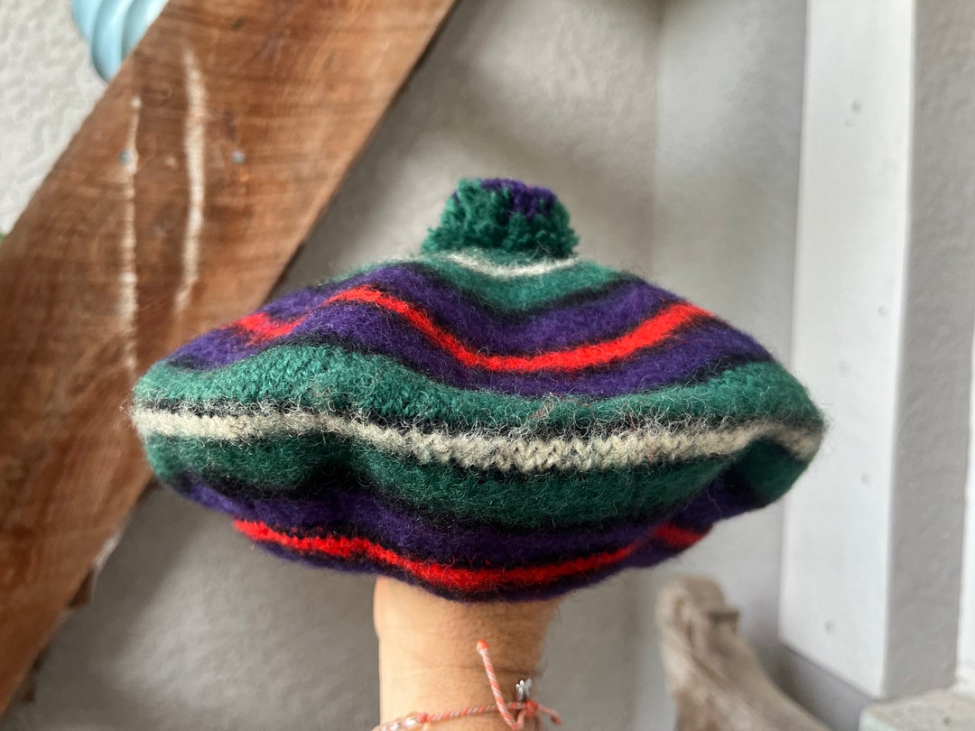 Handmade Scottish Tam O' Shatner Highland Wool Tammy Hat Flat Cap Hat ...