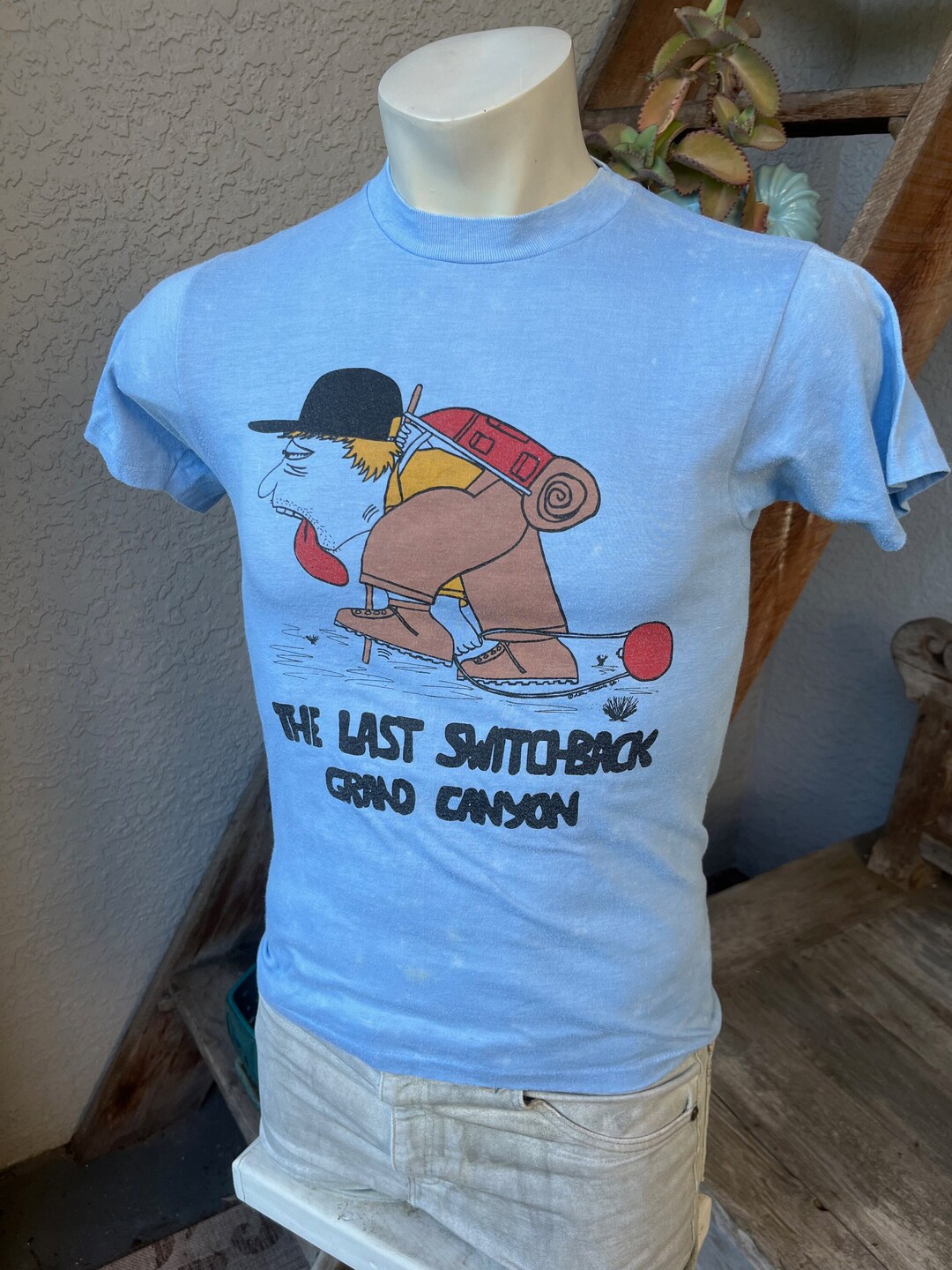 Last Switchback Grand Canyon National Park 1980s Destroyed Vintage Tee - Hanes Medium/small - Etsy