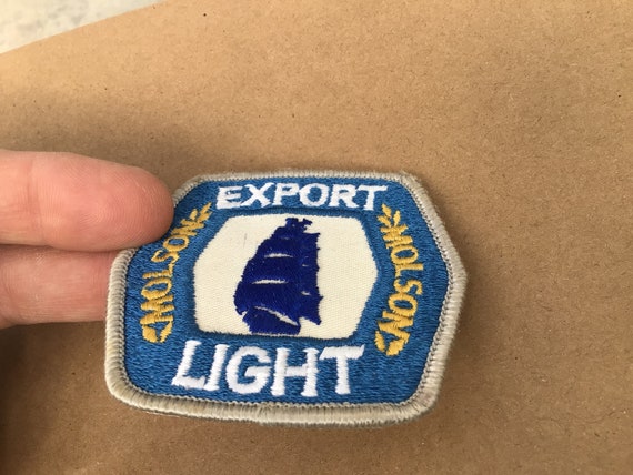 Molson Export Light beer vintage 1980s patch - 3 inch… - Gem