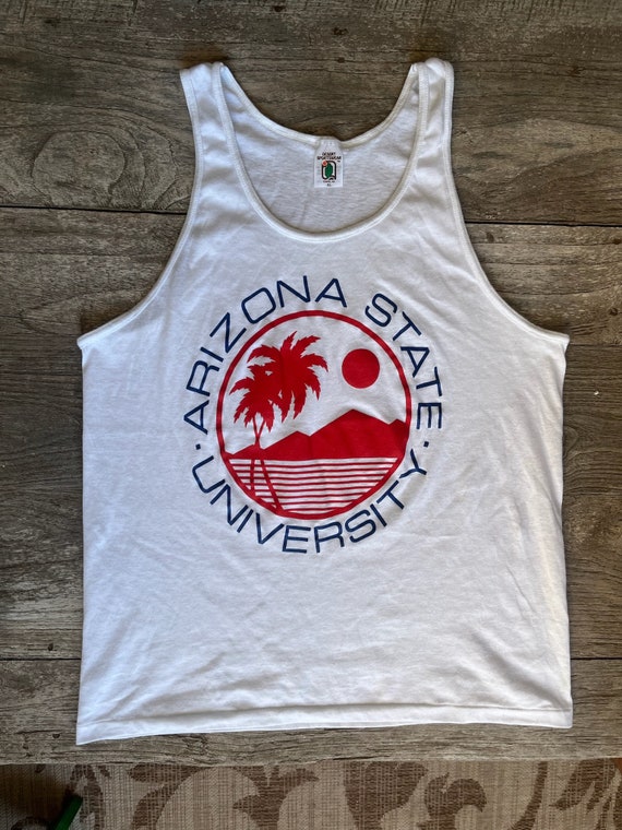 1980s Arizona State University 1980s thin tank top - … - Gem