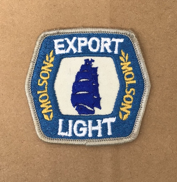 Molson Export Light beer vintage 1980s patch - 3 inch… - Gem