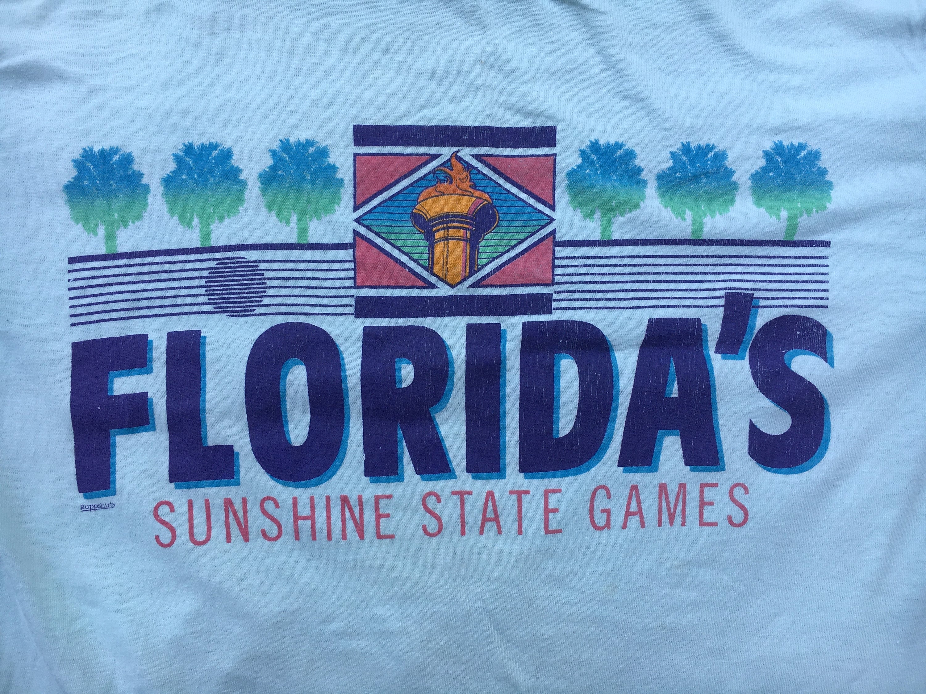 Florida Sunshine State Games 1980s Vintage Tee Shirt Size - Etsy