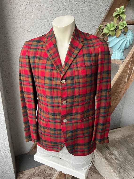 Vintage 1967 Canadian Bicentennial Tartan Plaid men's… - Gem