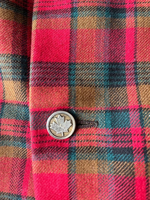 Vintage 1967 Canadian Bicentennial Tartan Plaid men's… - Gem