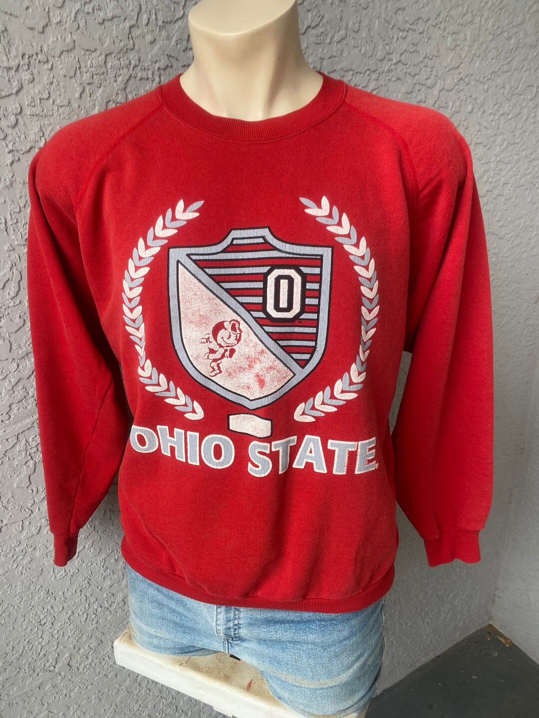 Ohio State University 1980s Vintage Sweatshirt - Red Size XL - Etsy