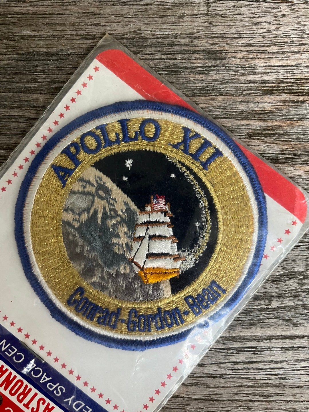 Apollo XII 1969 Vintage Deadstock Mission Patch in Original Packaging ...