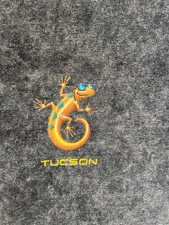 Tucson Arizona 1996 vintage lizard tshirt - acid wash… - Gem