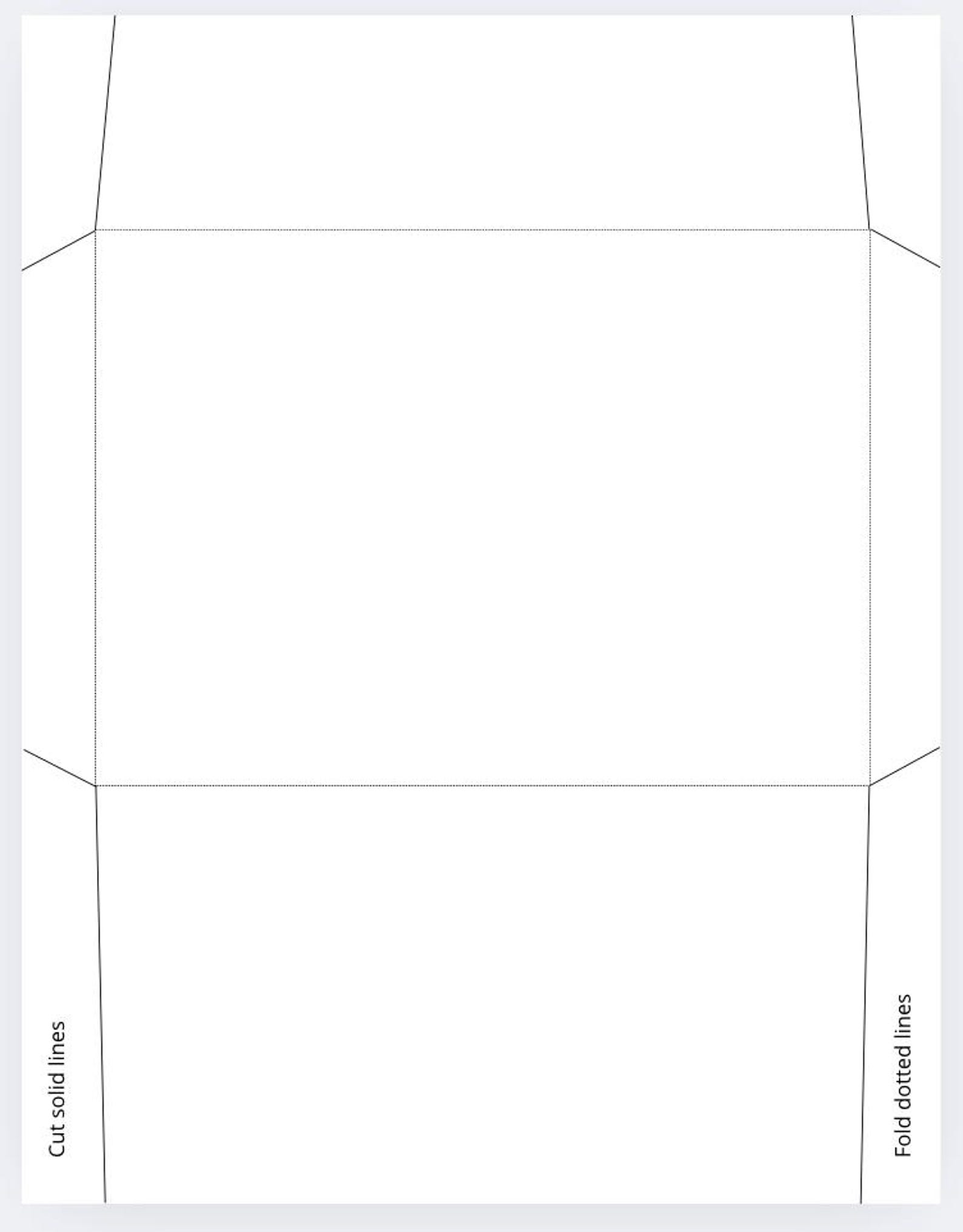 Printable A7 Envelope Template: 5x7 Card (digital Download) - Etsy