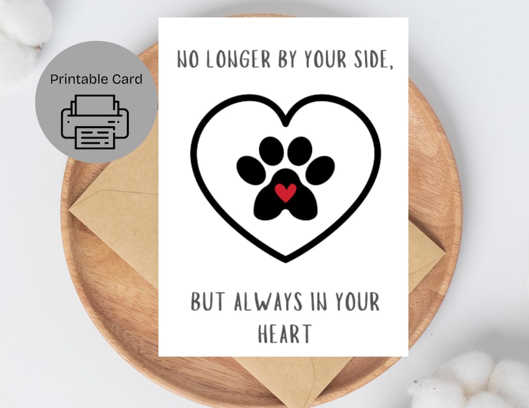 Sympathy Pet Loss Card | Sorry for Your Loss Pet Card L Printable ...