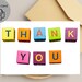 Printable Blocks Thank You Card: Instant Download PDF - Etsy