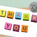 Printable Blocks Thank You Card: Instant Download PDF - Etsy