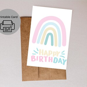 Simple Happy Birthday Card | Birthday Card Printable | Digital Birthday ...