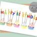 Printable Cupcake Birthday Card (digital Download) - Etsy
