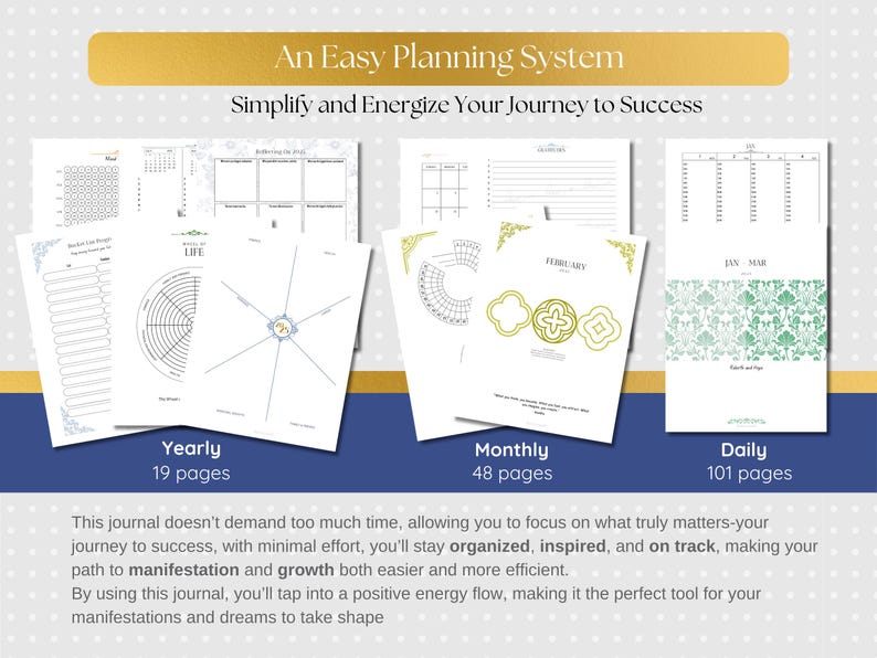 2025 Printable Journal- Planner - Calendar - Time Management- Wheel of ...