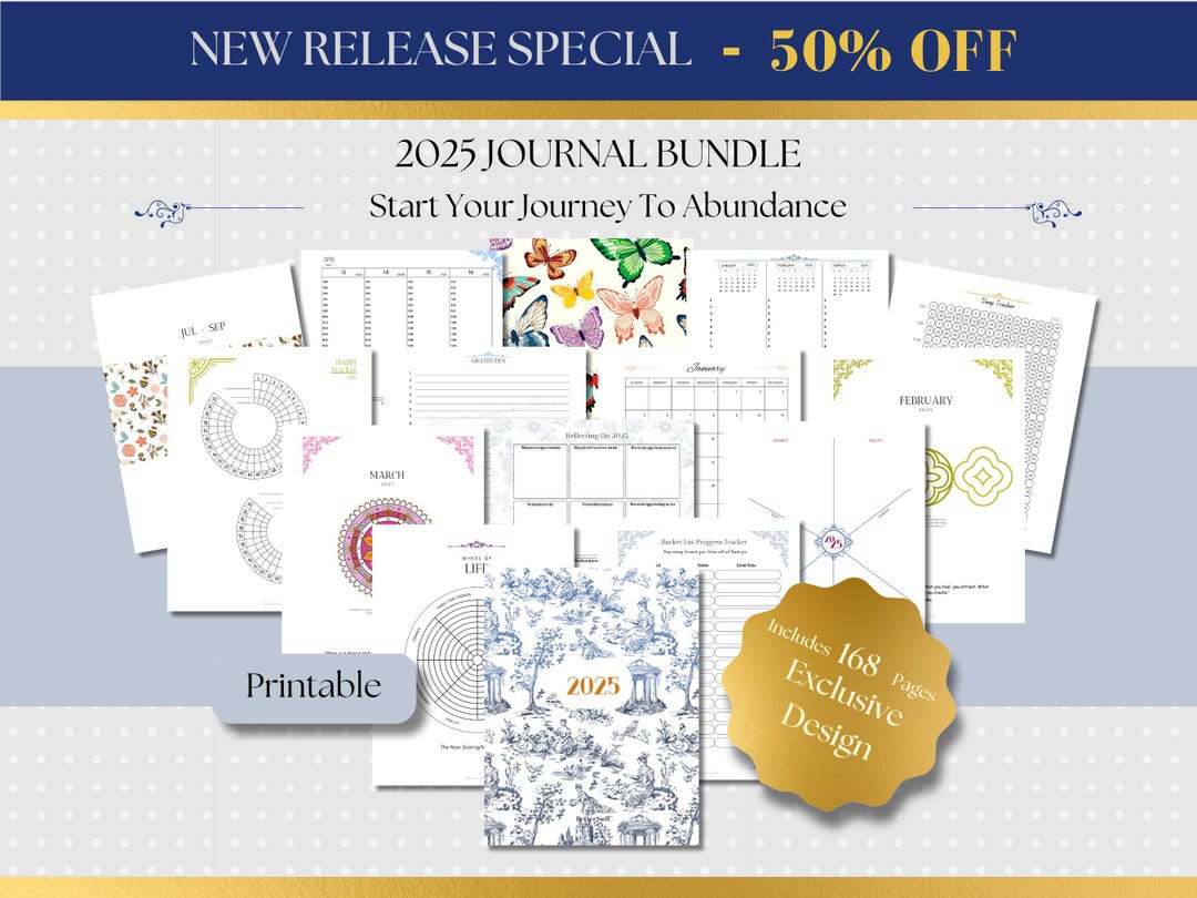 2025 Printable Journal- Planner - Calendar - Time Management- Wheel of ...