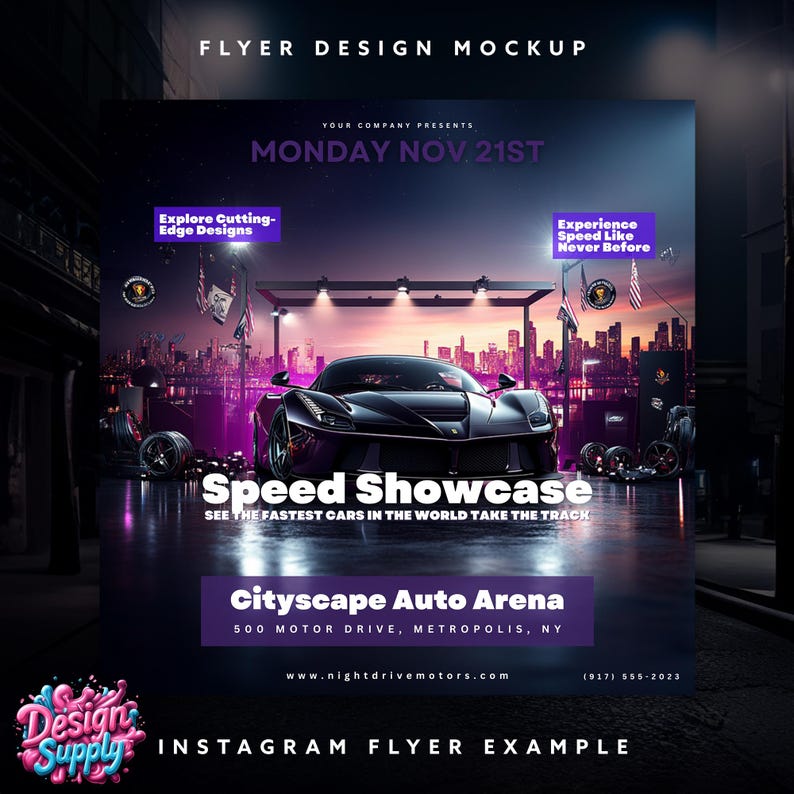 Car Show Flyer Template | Editable Canva Template for Car Enthusiasts ...