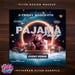 Pajama Party Teddy Bears | Editable Canva Template | Sleepover Party ...