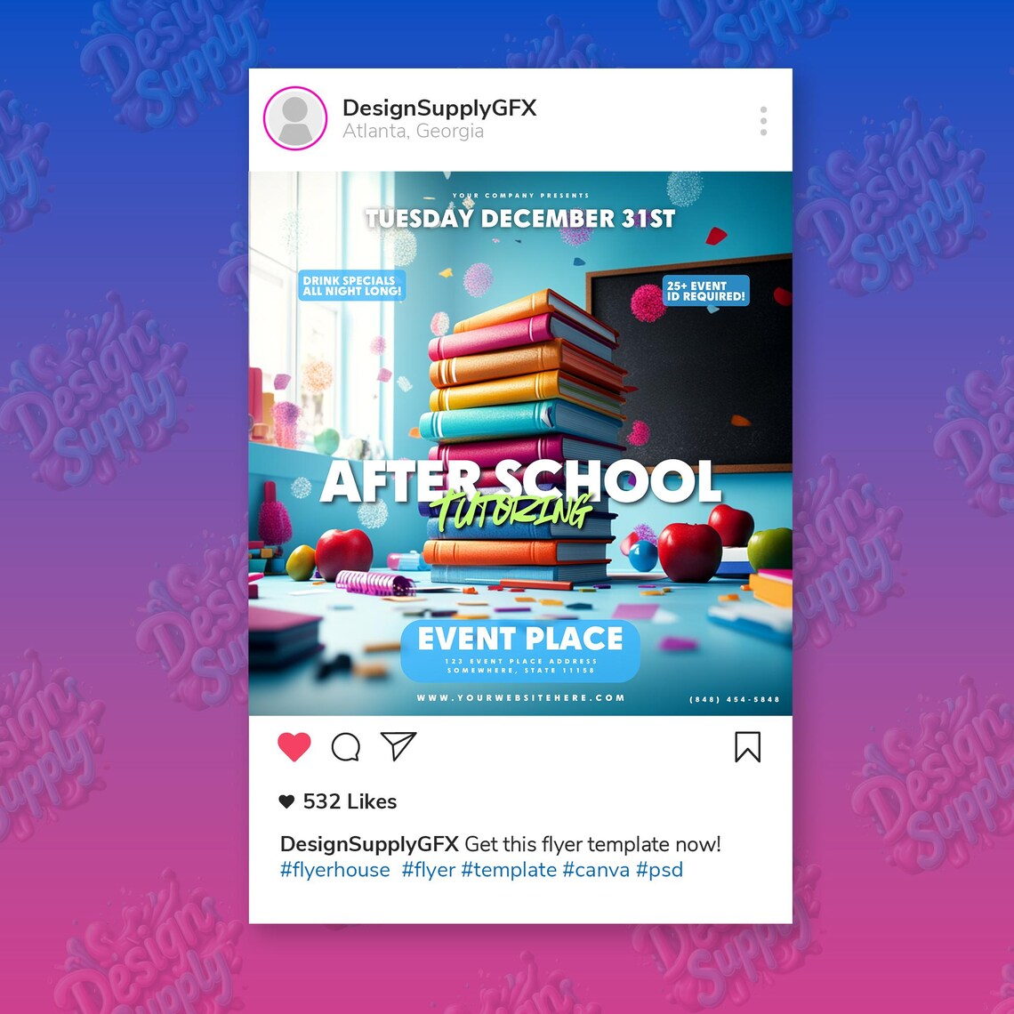 After School Tutoring Flyer Template: Editable Academic Ad (canva) - Etsy