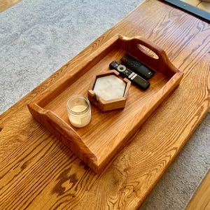 Wooden Serving Tray, Decorative Tray, Cherry Wood, Hand Crafted Tray - Etsy