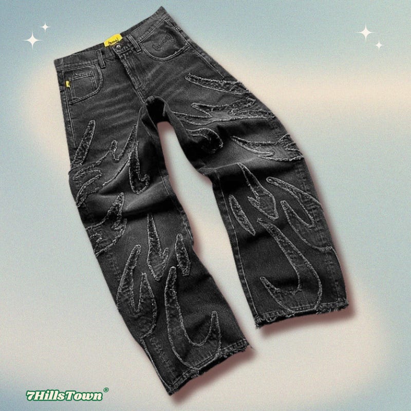 Flame Jeans - Etsy