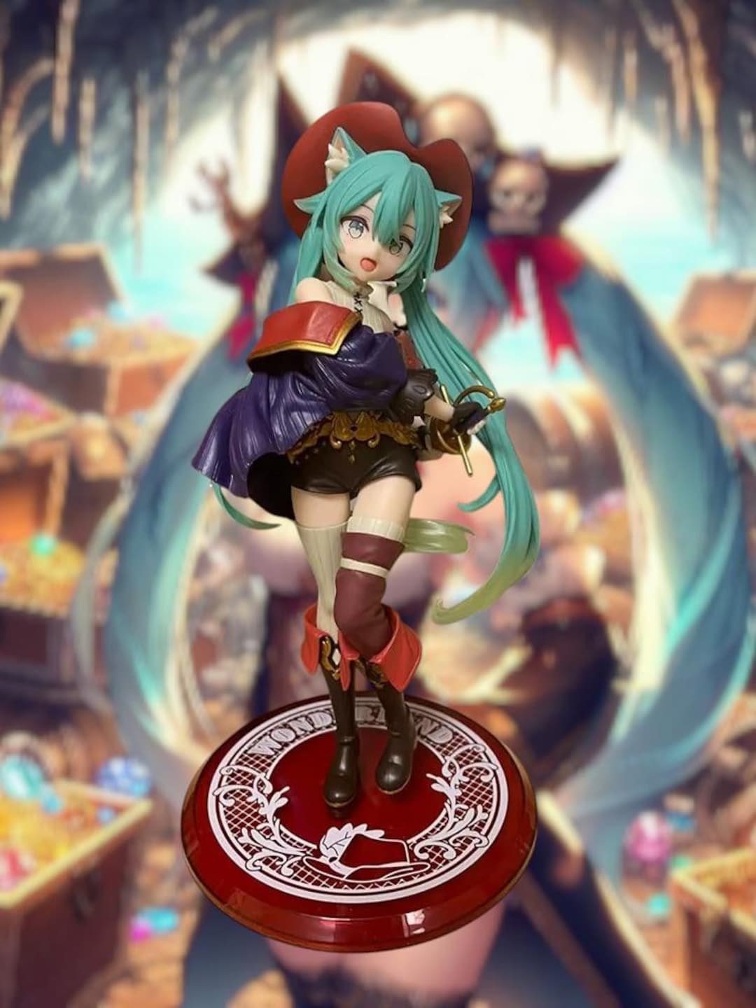 Hatsune Miku Pirate Cat Ear Version Figure 7" Vocaloid Miku Statue ...
