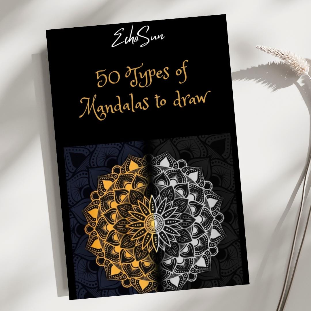 50 Types of Mandalas to Draw - Coloring Ebook for Relaxation and ...