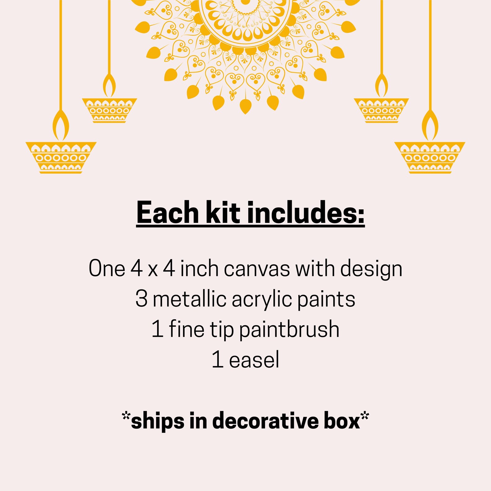 Diya Mini Canvas Kit | Diwali Gifts | Diwali Party Activity | Paint ...