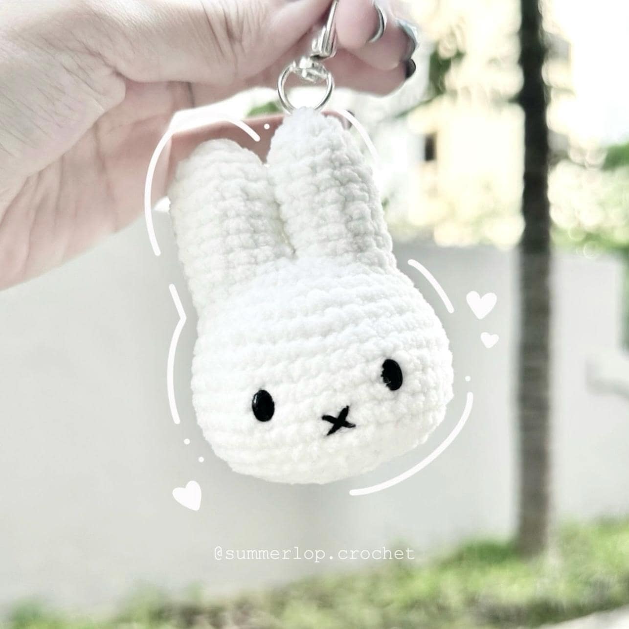 Miffy Crochet Keychain | Amigurumi | the Island Bunny - Etsy