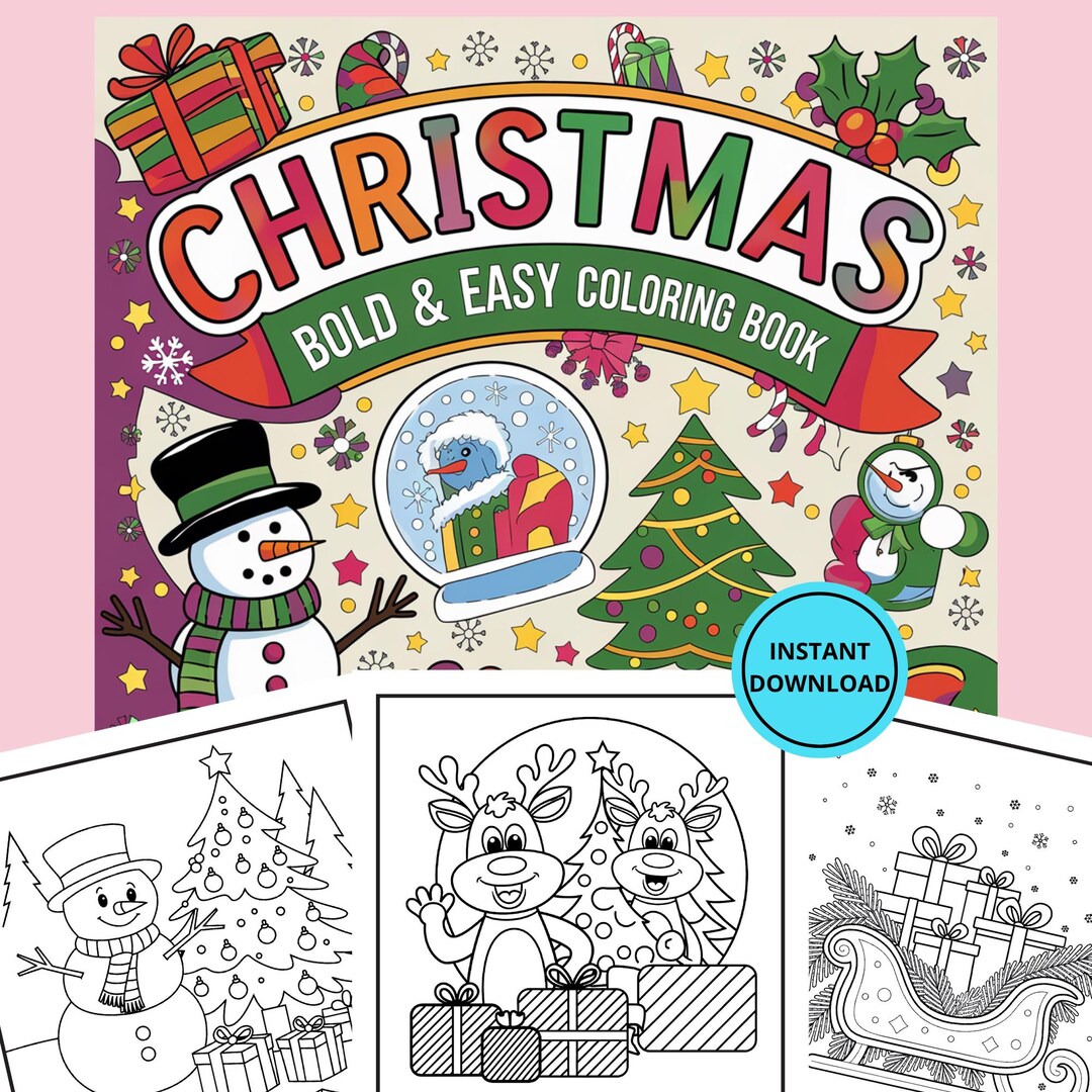 Festive Fun for Kids: 100 Digital Christmas Coloring Pages Festive ...
