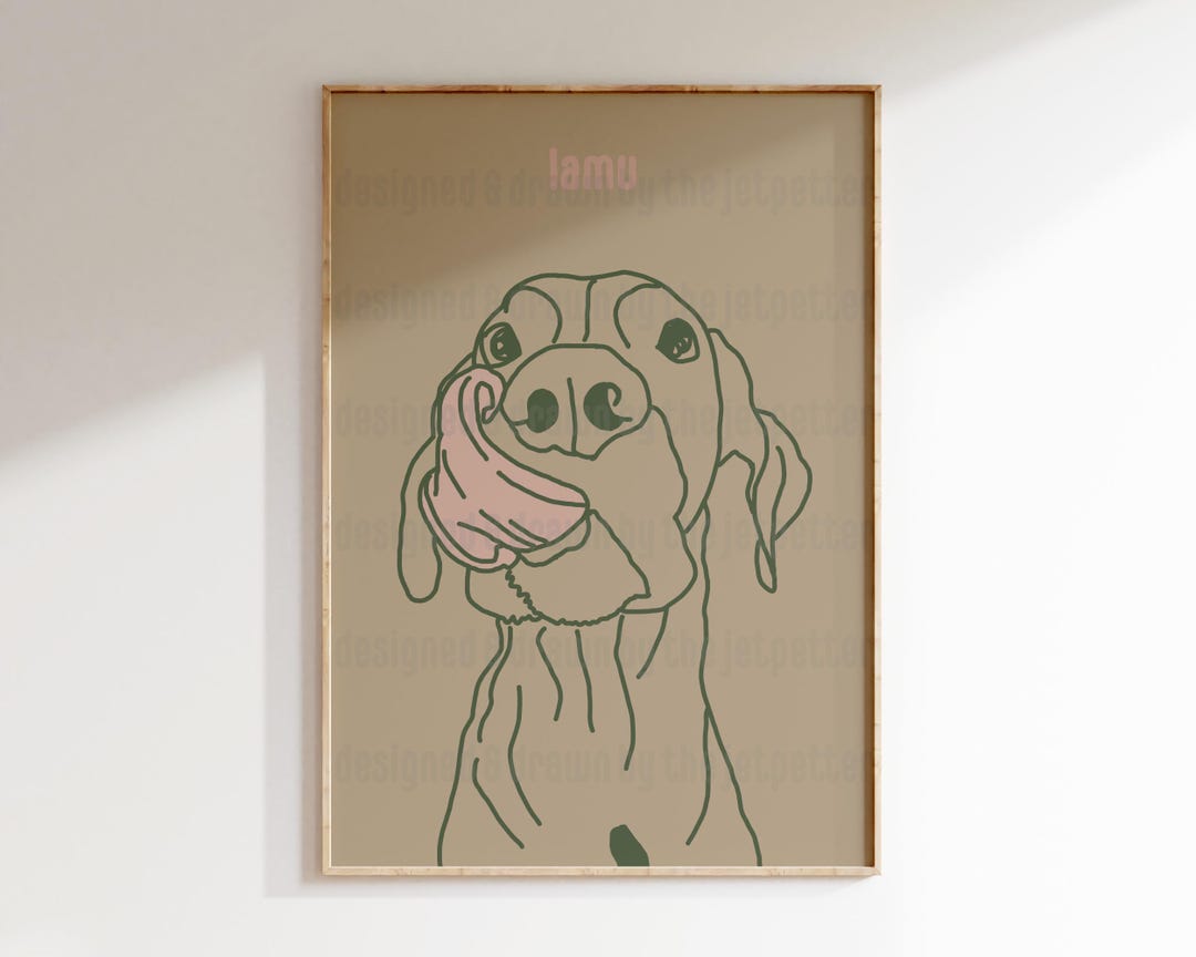 Custom Dog Portrait, Pet Portrait, Pet Commission, Personalized Dog ...