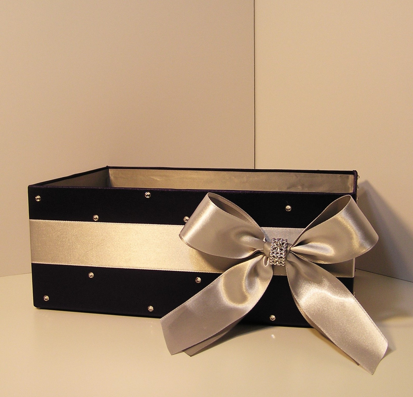 Wedding Program Box Silver Amenities Box Bubble Box Favor Box - Etsy