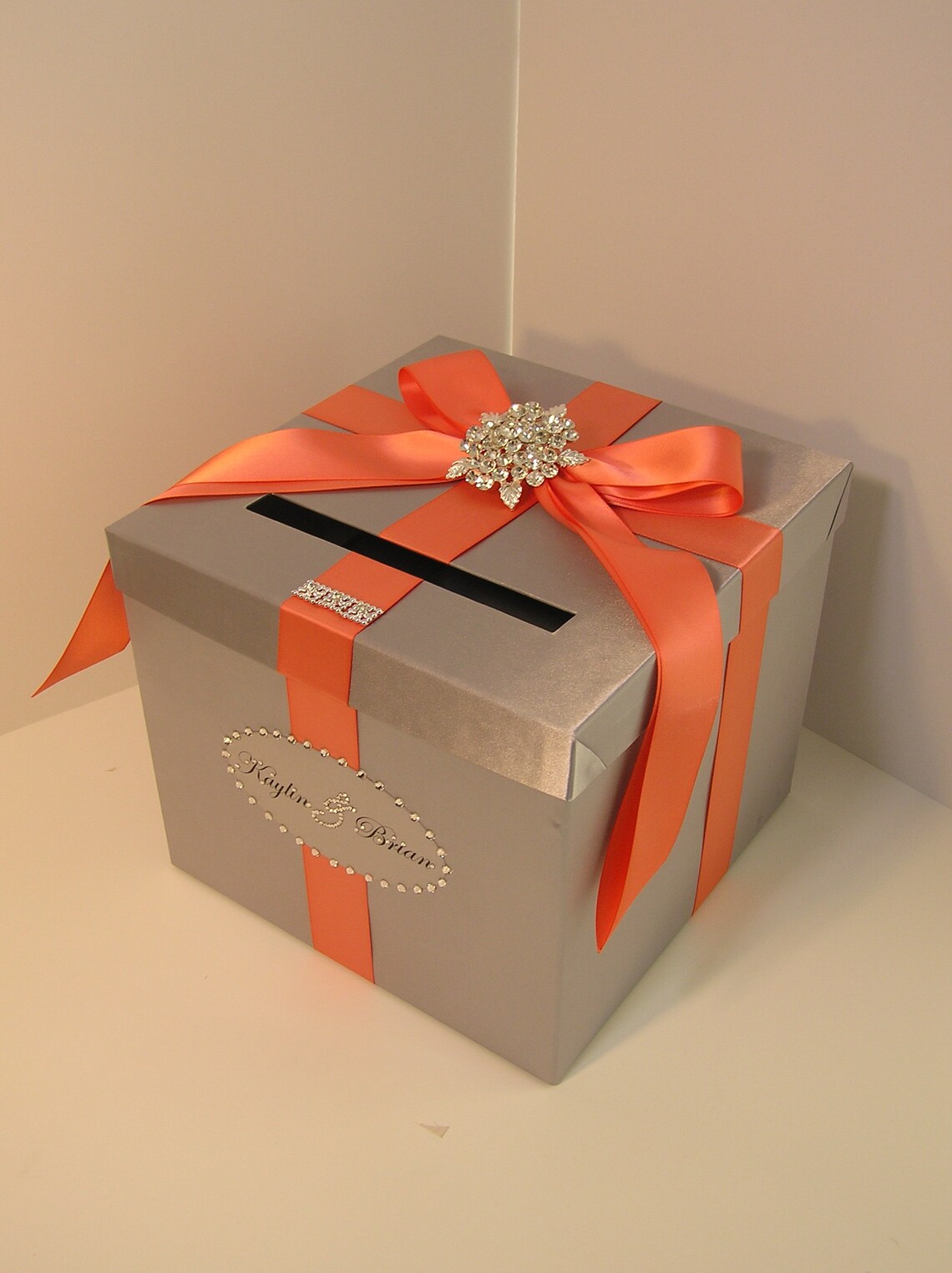 Wedding Quincea era Sweet 16 Card Box Silver Gift Card Box Etsy