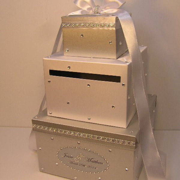 Silver Card Box - Etsy