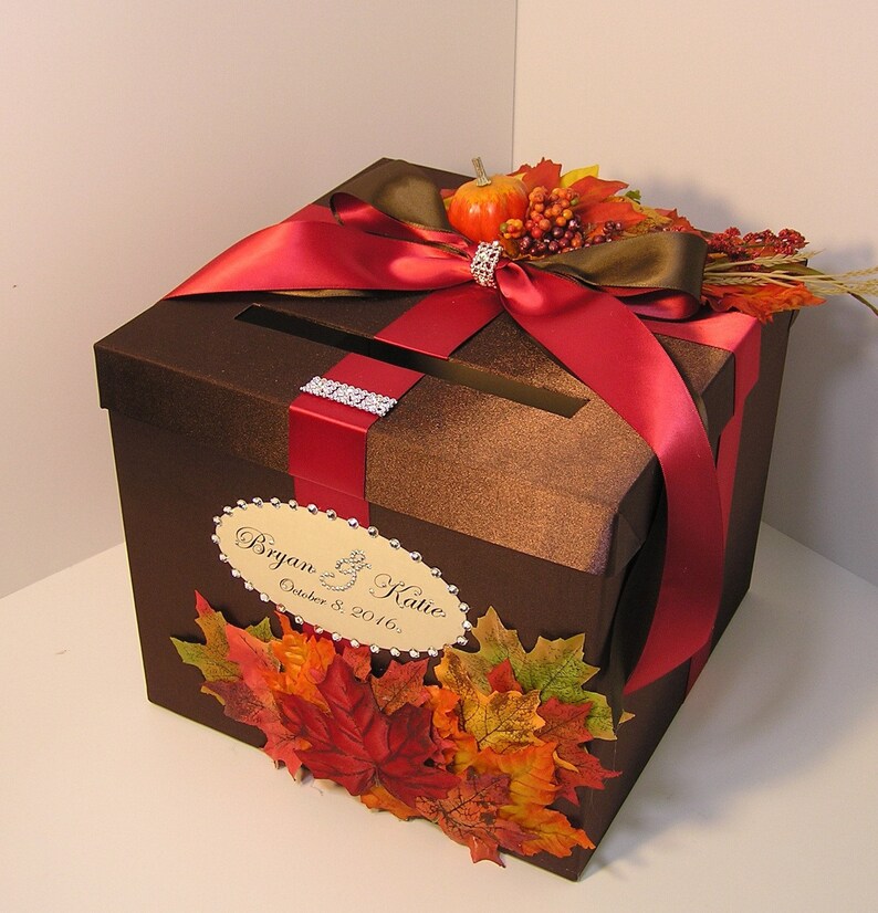 Wedding Card Box3 SetsFall Gift Card Box Guest book and | Etsy