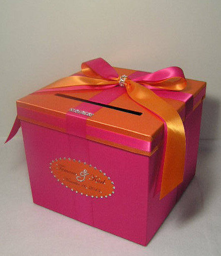 Wedding Card Box Gold and Emerald Green Gift Card Box Money Box Holder ...