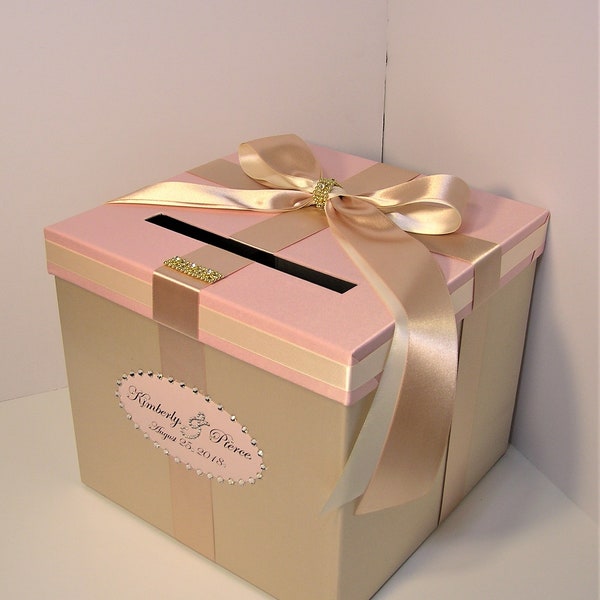 Pink Card Box - Etsy