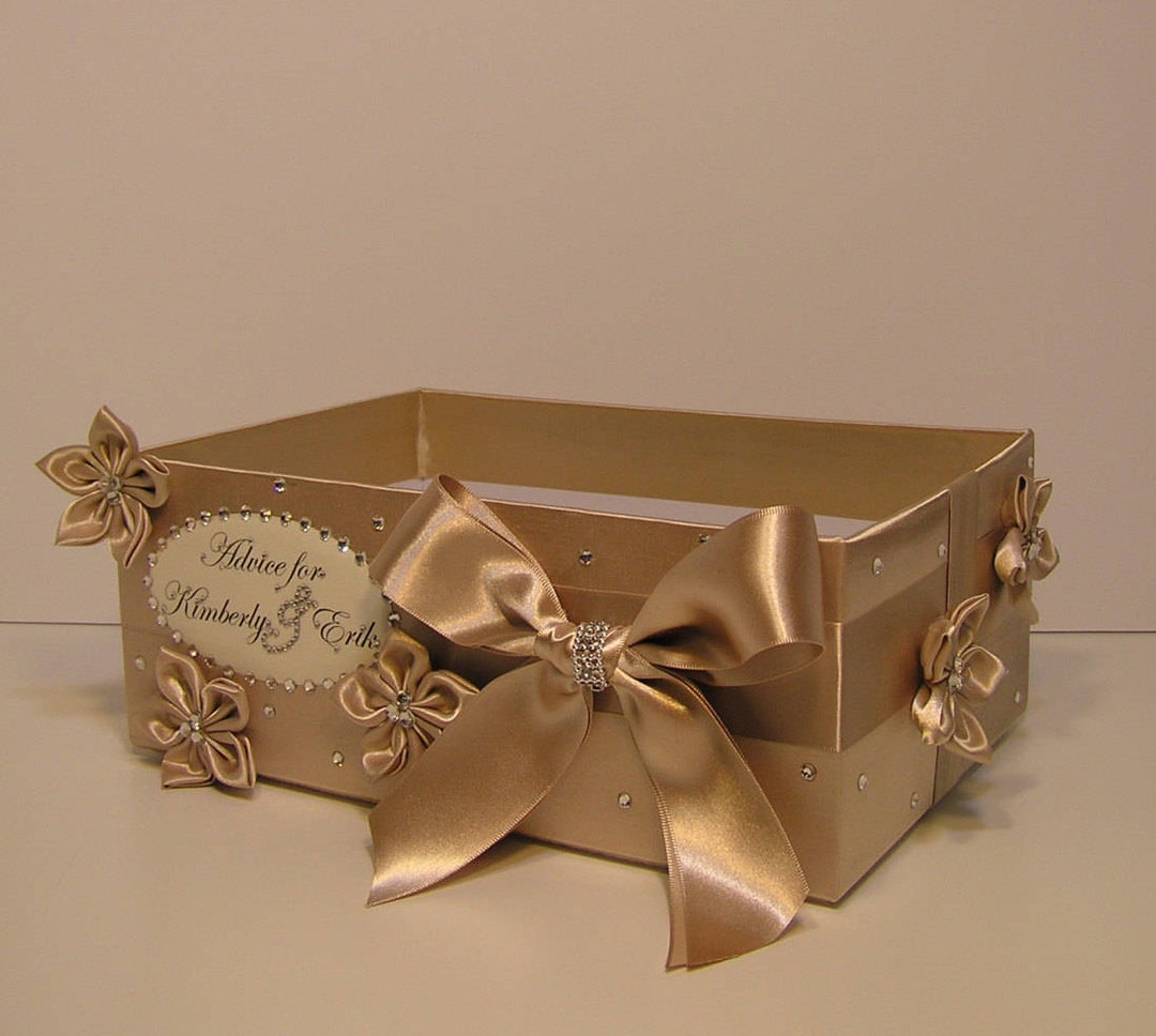 Wedding Program Box Champagne Amenities Box Bubble Box Favor Box ...