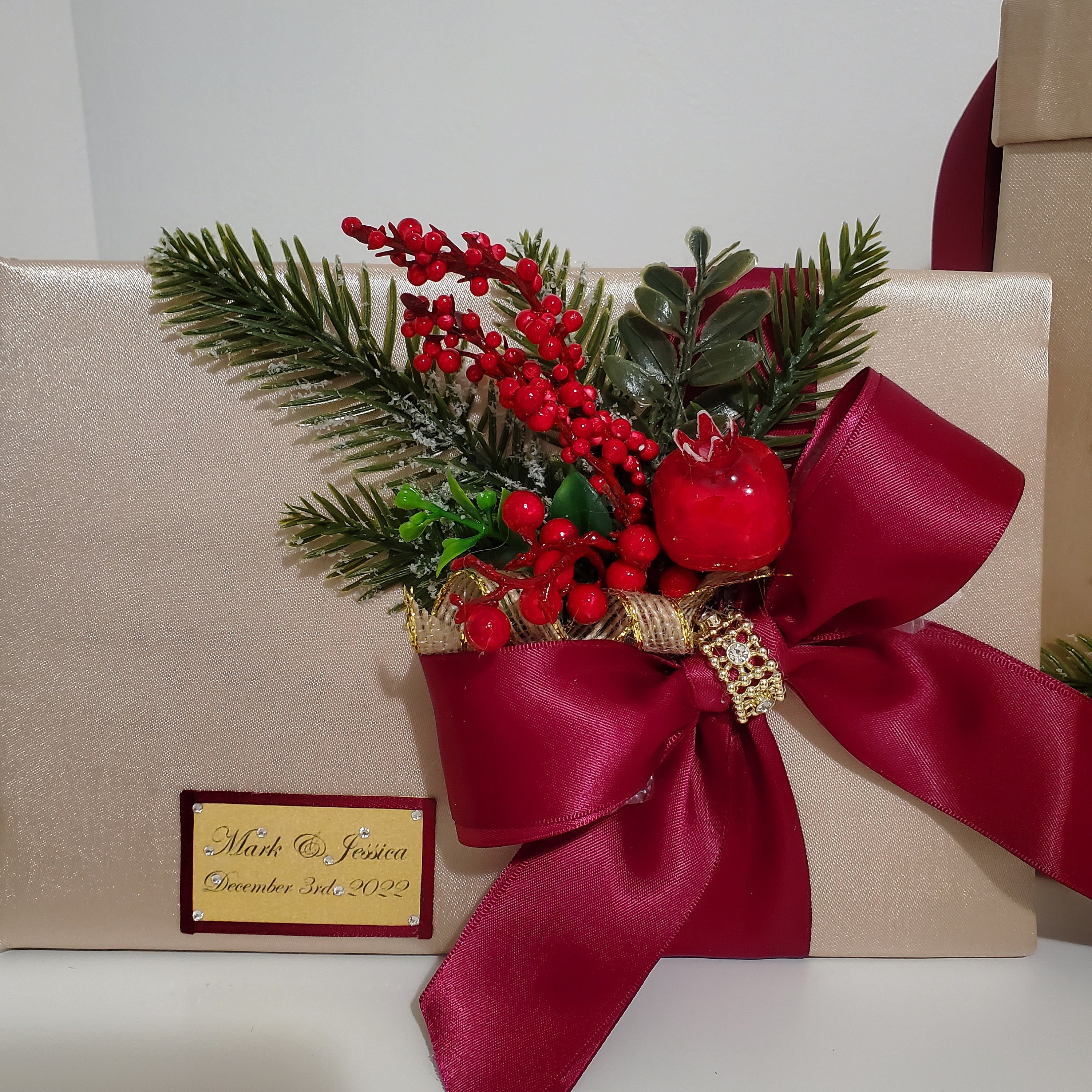 Christmas Wedding/quinceañera/sweet 16 Card Box Sets/1-tier Champagne ...