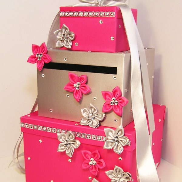 Pink Card Box - Etsy