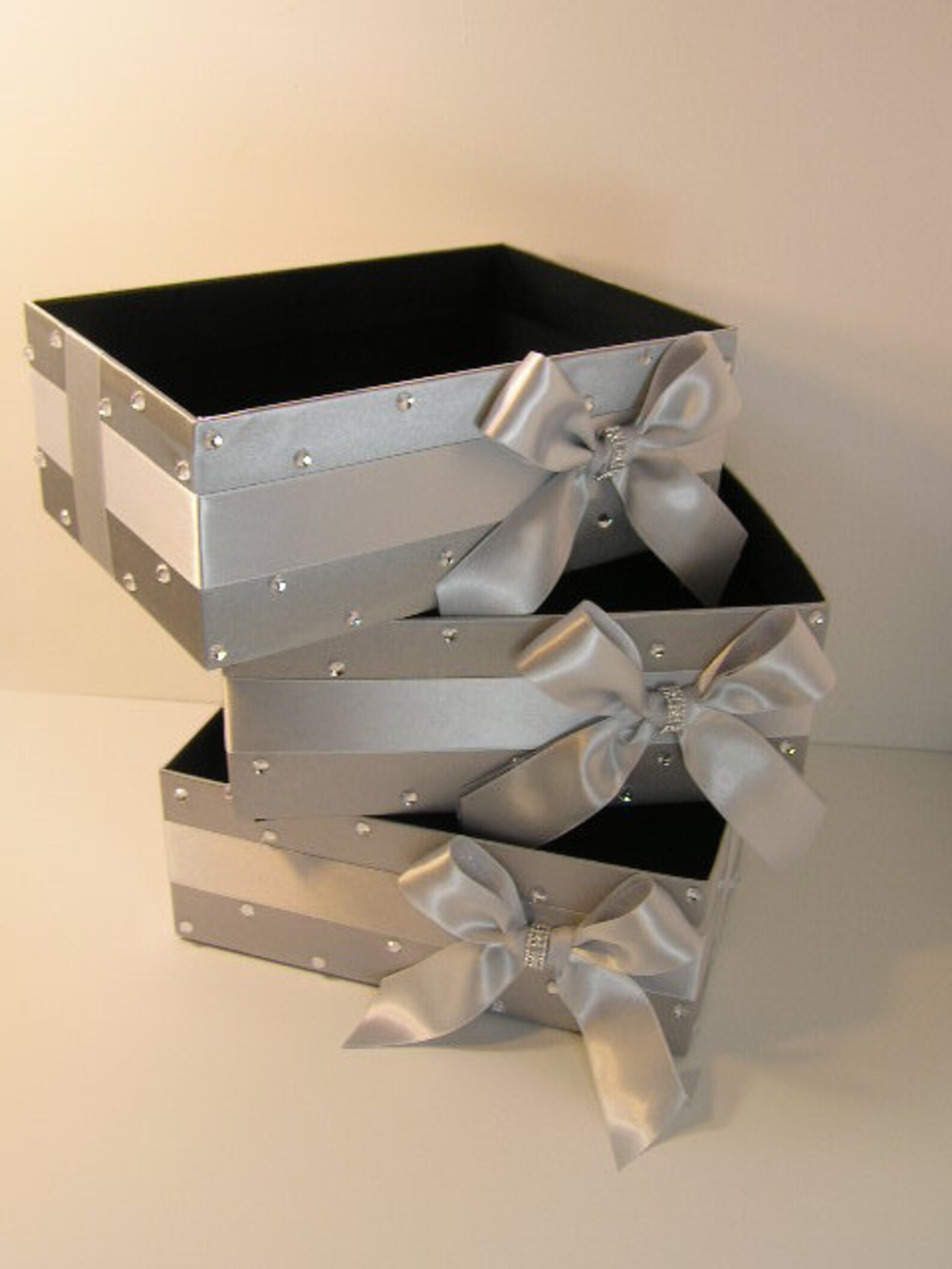 Wedding Program Box Silver Amenities Box Bathroom Accessories | Etsy