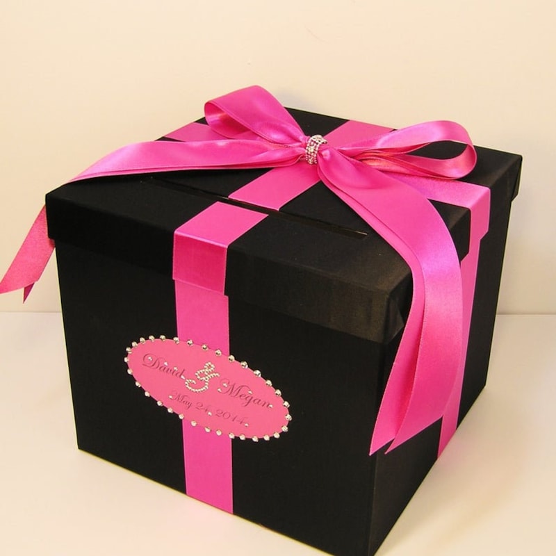 Pink Card Box - Etsy