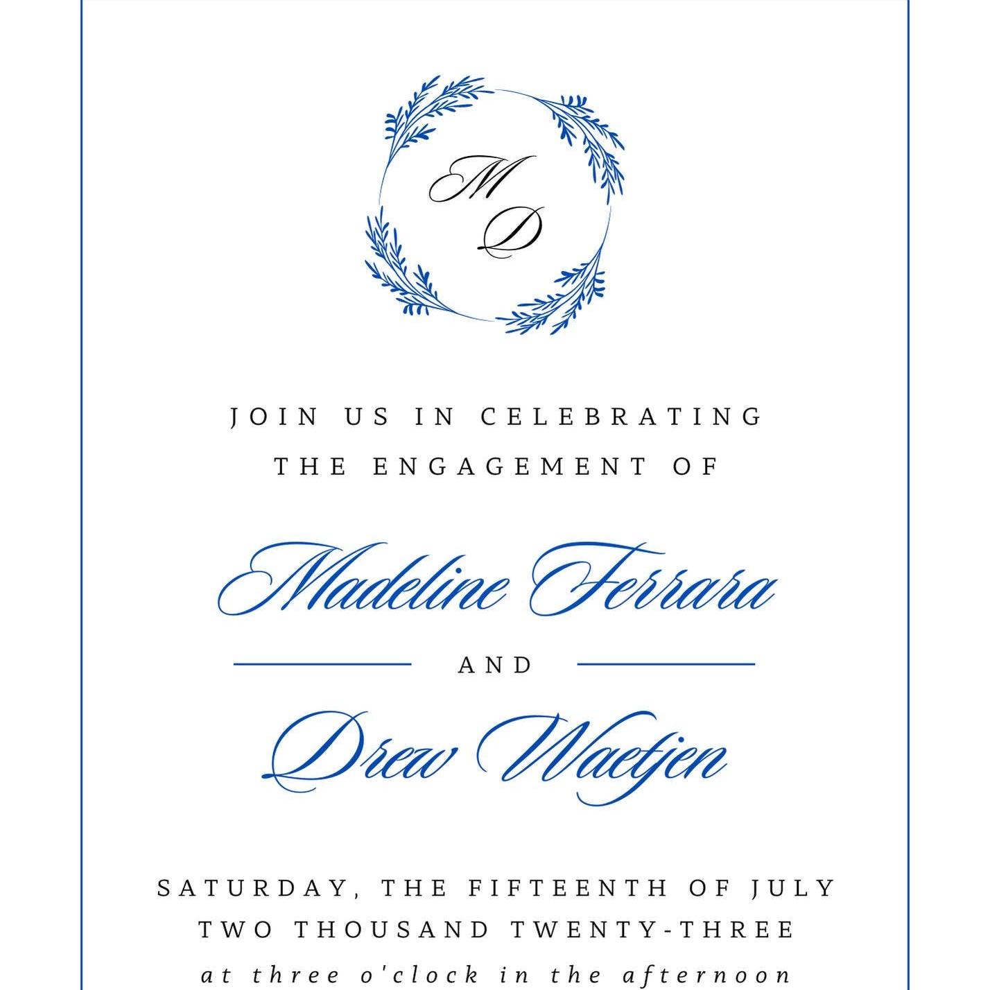 EDITABLE - Engagement Party Invitation & RSVP Card Template - Digital ...
