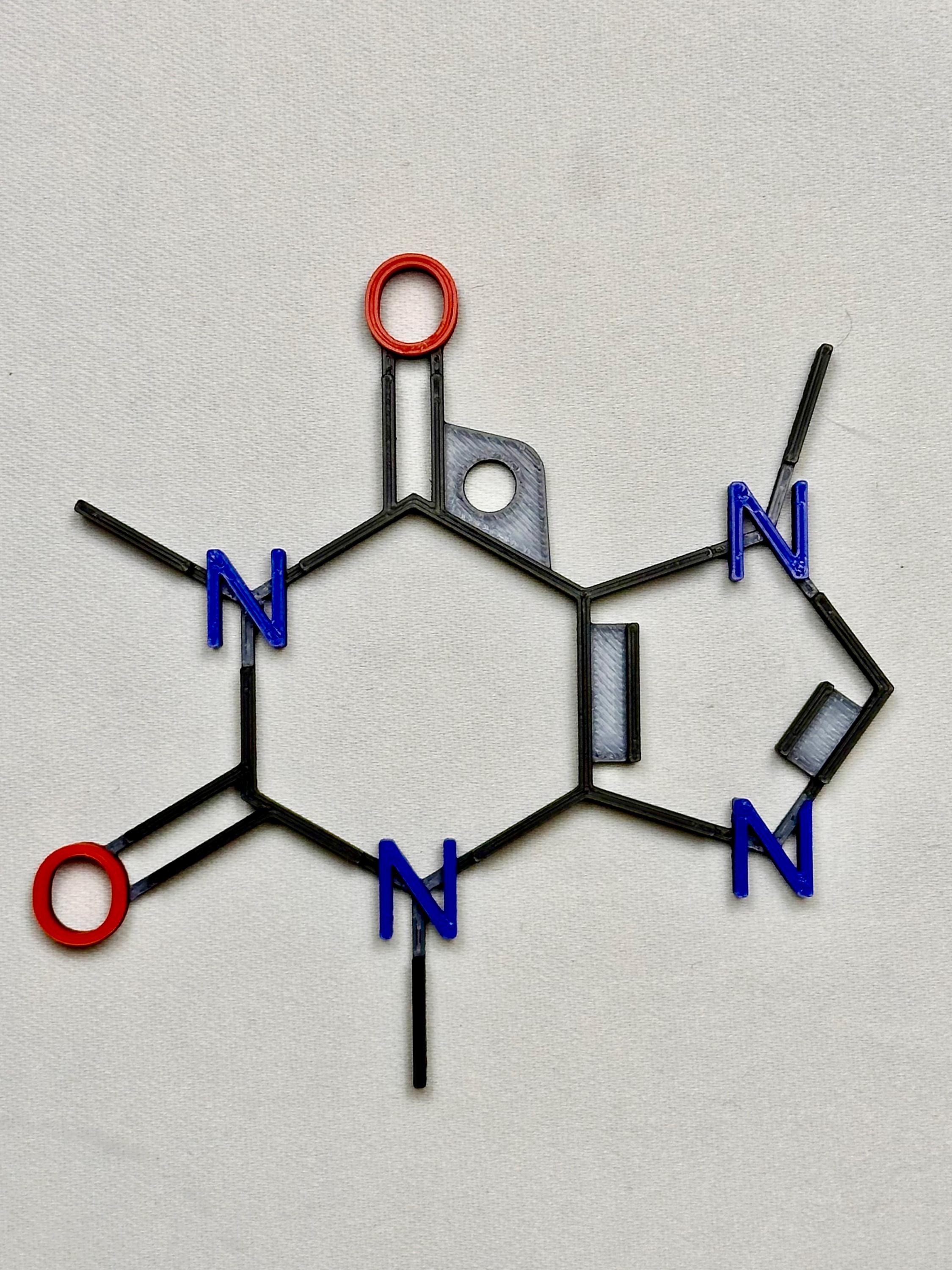 Decorative Caffeine Molecule Ornament – Chemical Inspired Decor for ...