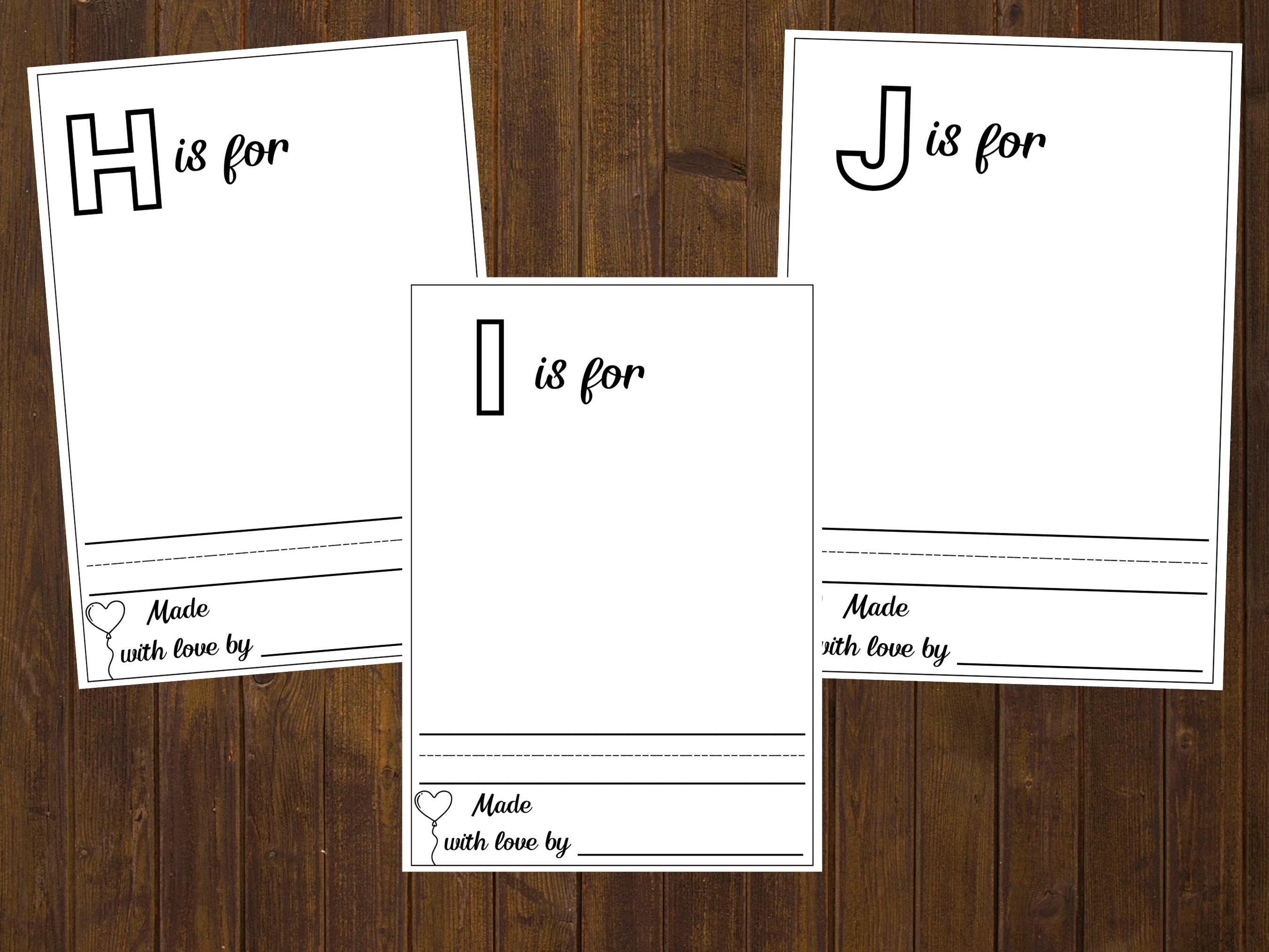 Blank Alphabet Book, Baby's First ABC Book, Baby's First Alphabet Book ...